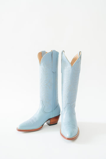 Coco Cowgirl Boot in Powder Blue | Petite Paloma